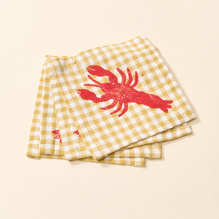 Gingham Cocktail Napkins • Big Night