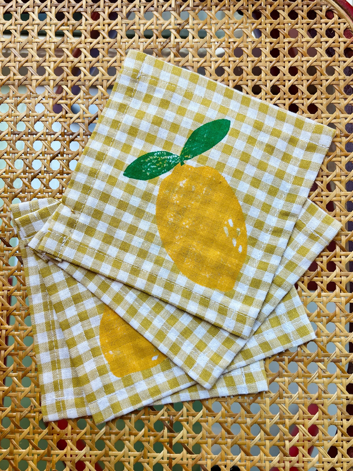 Gingham Cocktail Napkins • Big Night