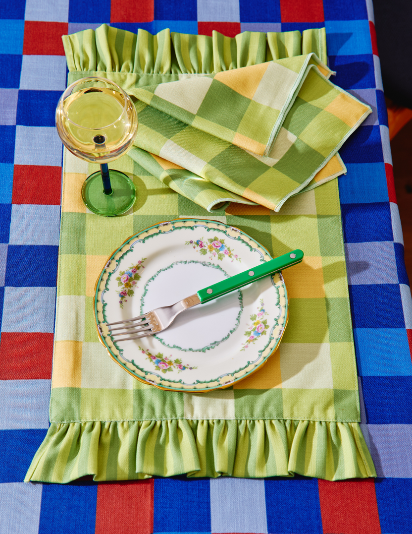 Big Night Check Tablecloth